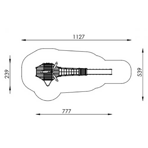 Jeu de plein air à thème Hélicoptère 5-12 ans